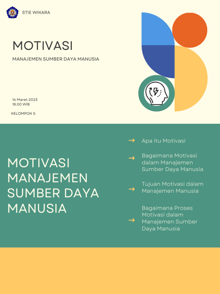 Presentasi MSDM Motivasi | PDF
