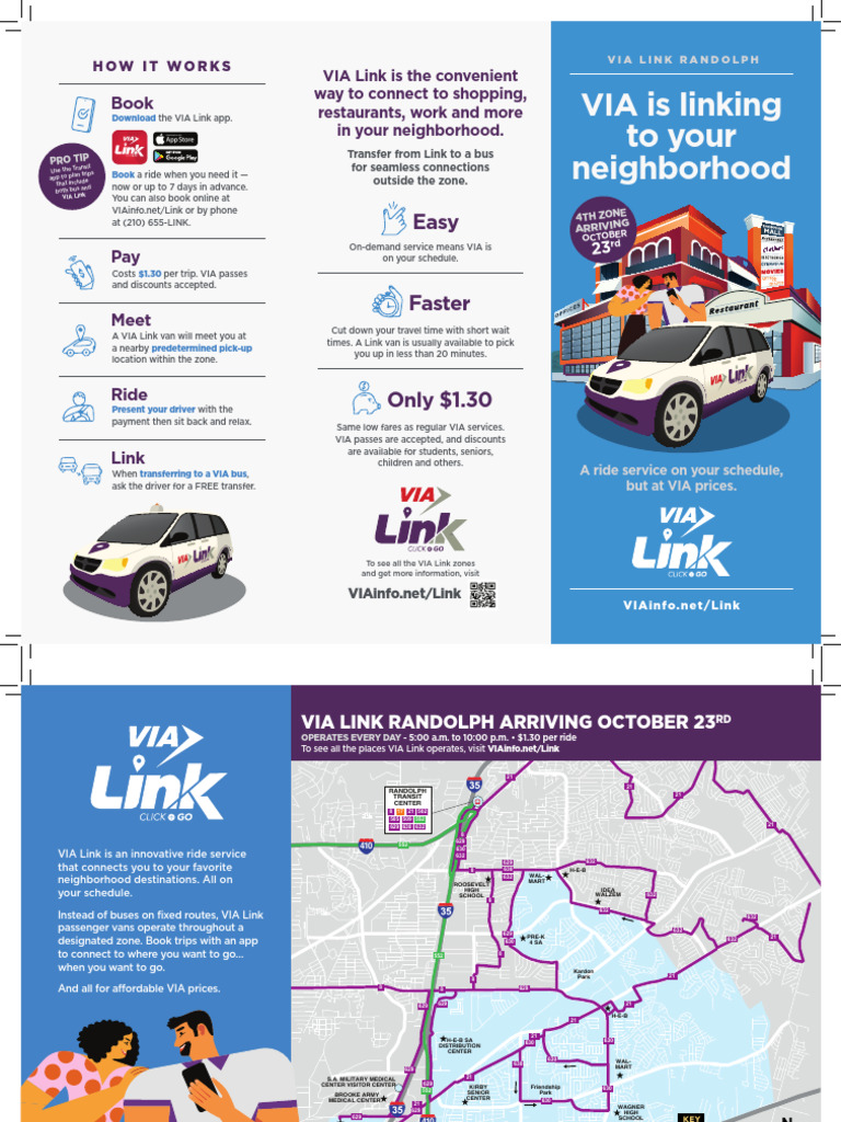 VIA Link Randolph Service Overview | PDF