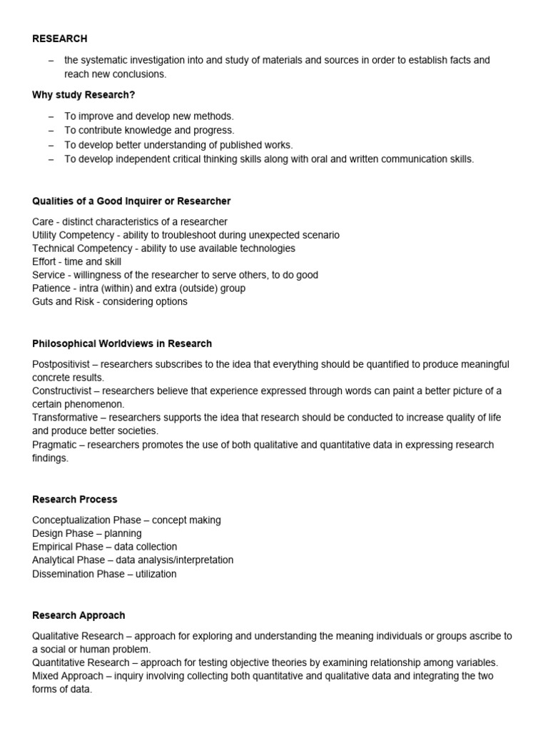 RESEARCH Reviewer | PDF | Self-Improvement