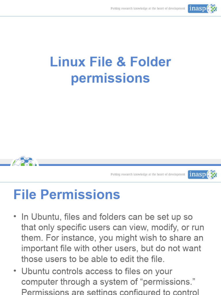 05 - Linux - File - Folder - Permissions T | PDF | Computers