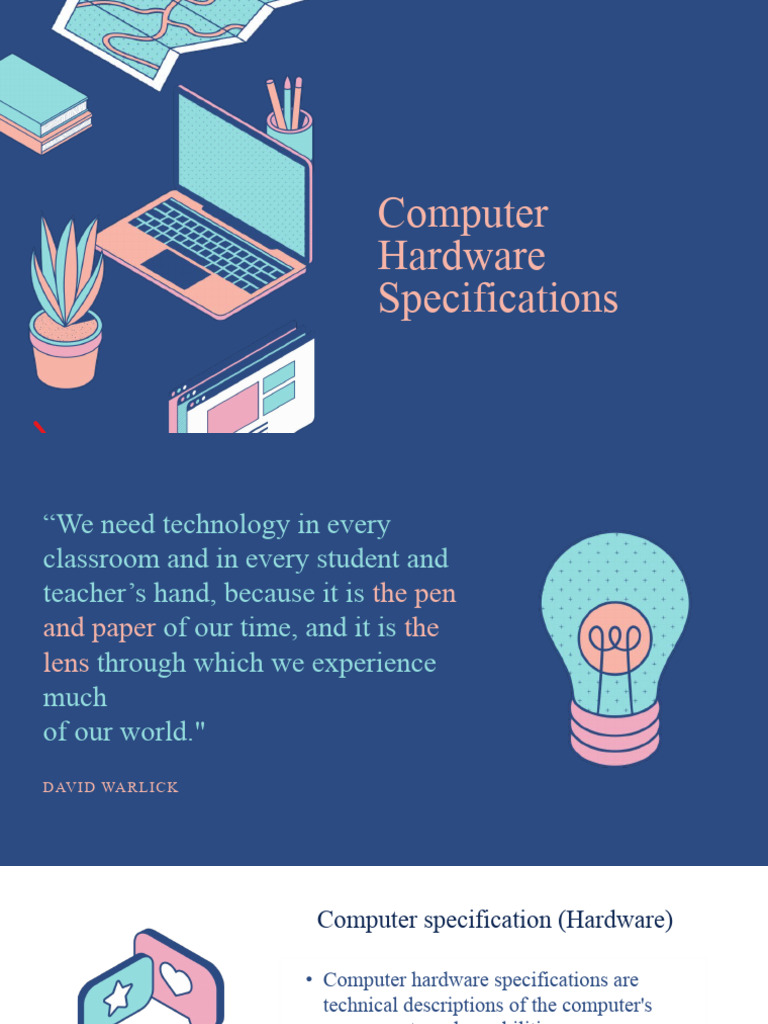 Technology in Education Technology Presentation in Blue Peach Illustrative Style | Download Free ...