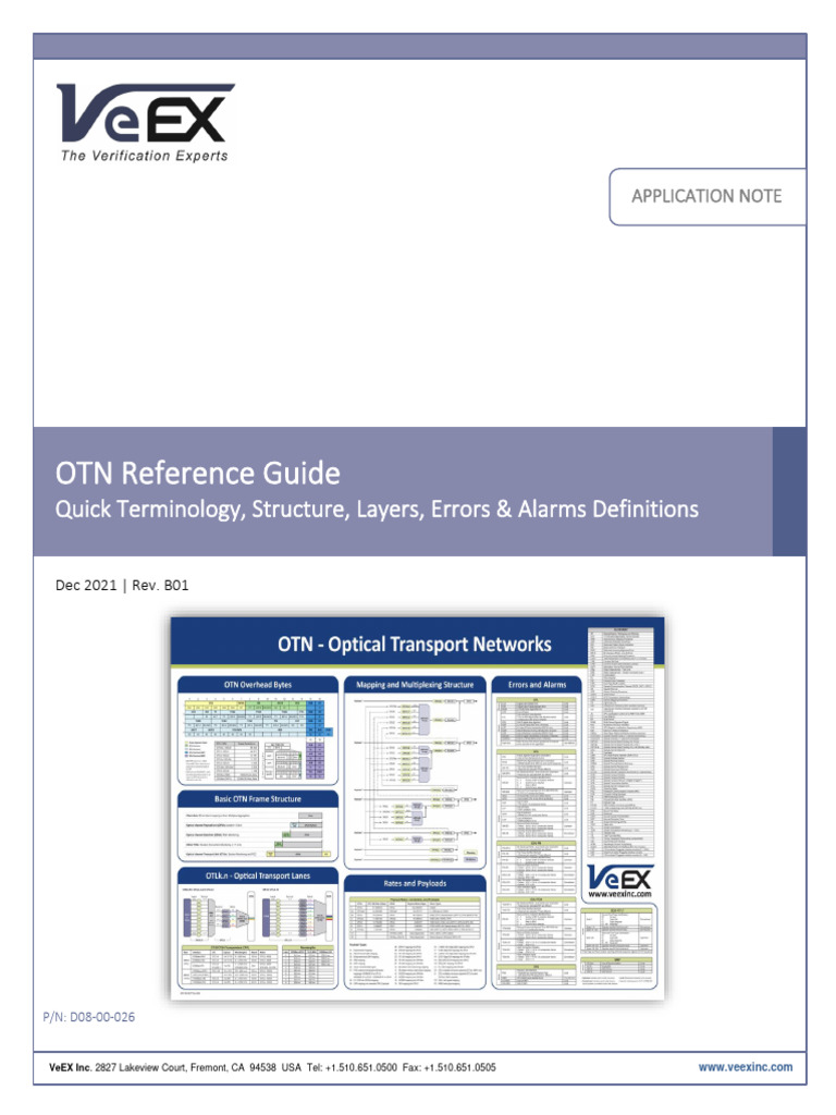 D08!00!026 OTN Reference Guide | PDF | Wavelength Division Multiplexing ...