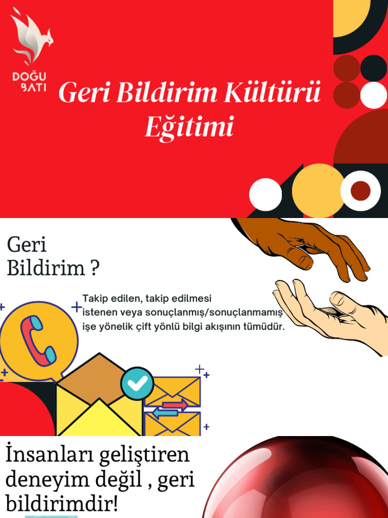 Geri Bildirim Kültürü Eğitimi | PDF