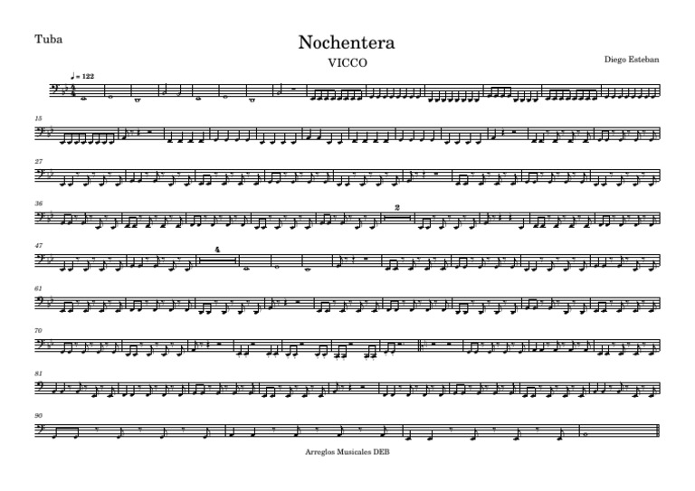 VICCO Tuba Music Arrangement | PDF