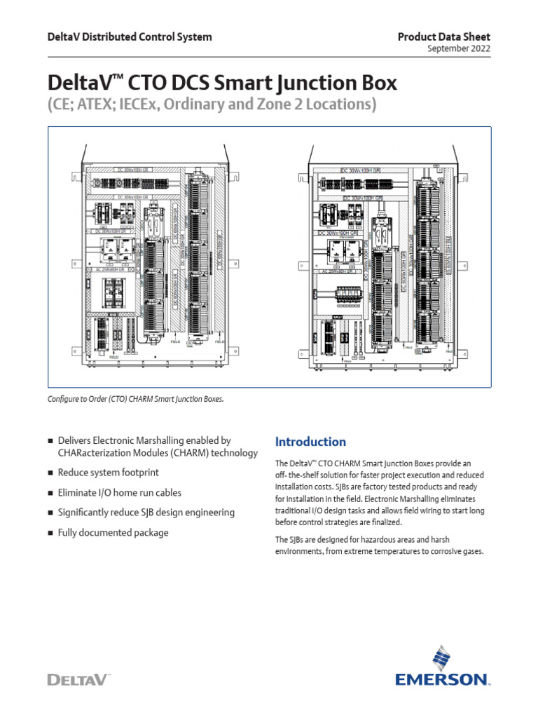 Product Data Sheet Cto Dcs Smart Junction Box Ce Atex Iecex Ordinary Zone 2 Locations Deltav en ...