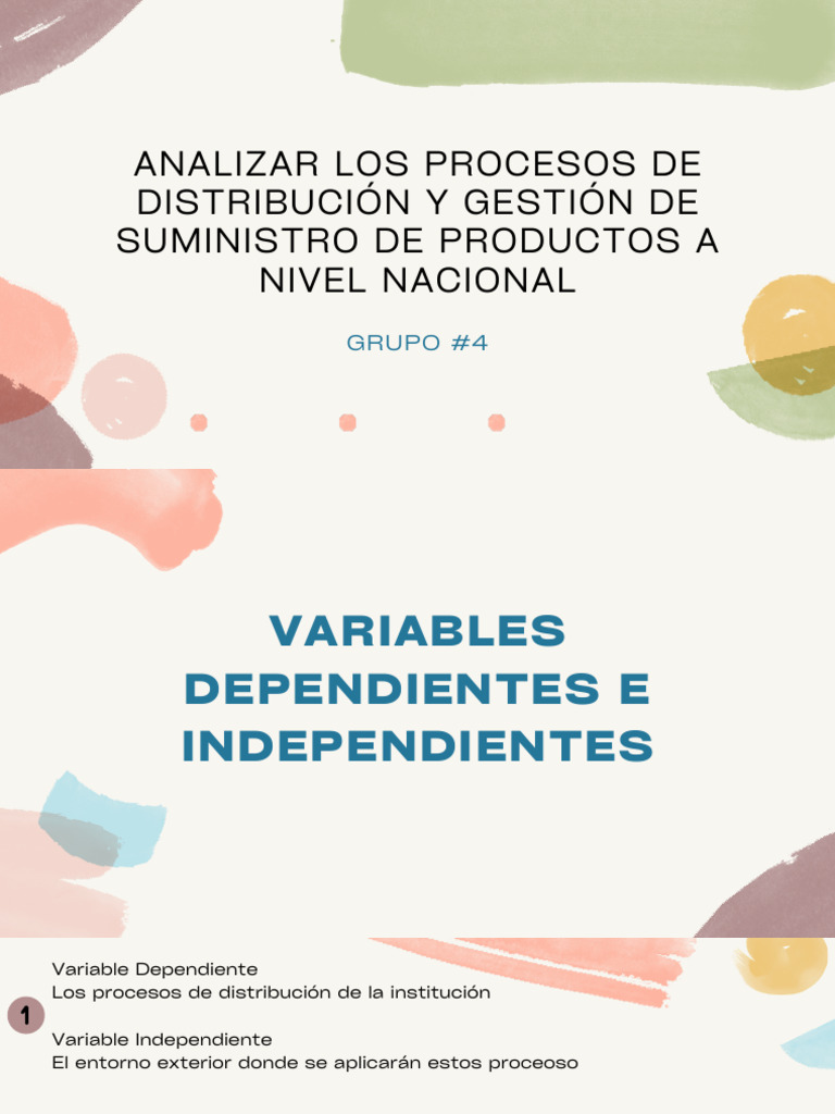 Variable Dependiente e Independiente | PDF