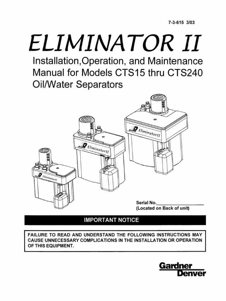 Eliminator II 7-3-615 Manual3-03 | PDF