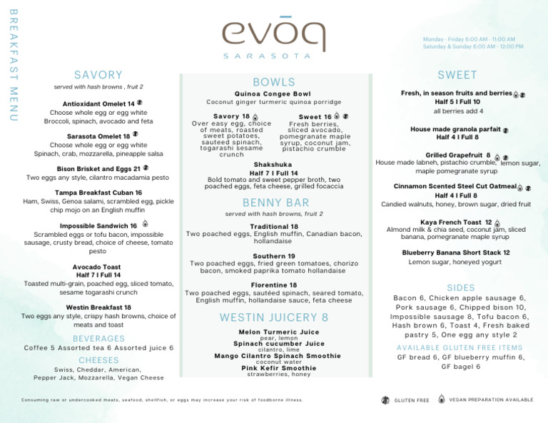 EVOQ Breakfast Menu-1 | PDF