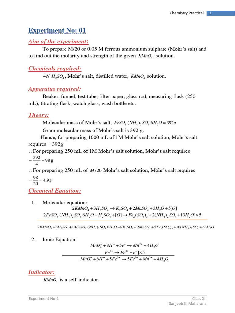 Experiment No 1 | PDF