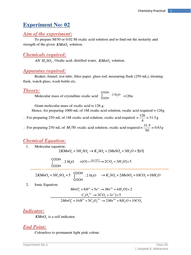 Experiment No.2 | PDF