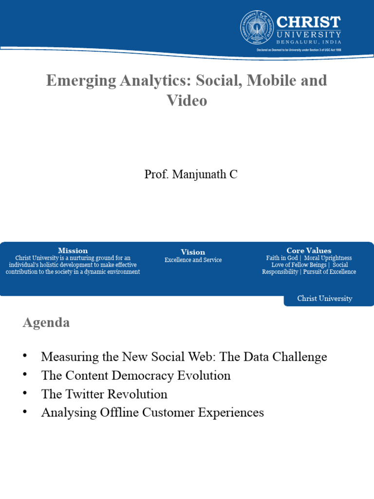 UNIT 3 - Emerging Analytics-Social - Mobile - and - Video - Part 1 PPT1 ...