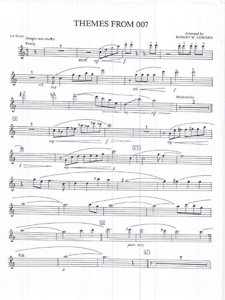 Themes From 007 - 1st Flute | PDF