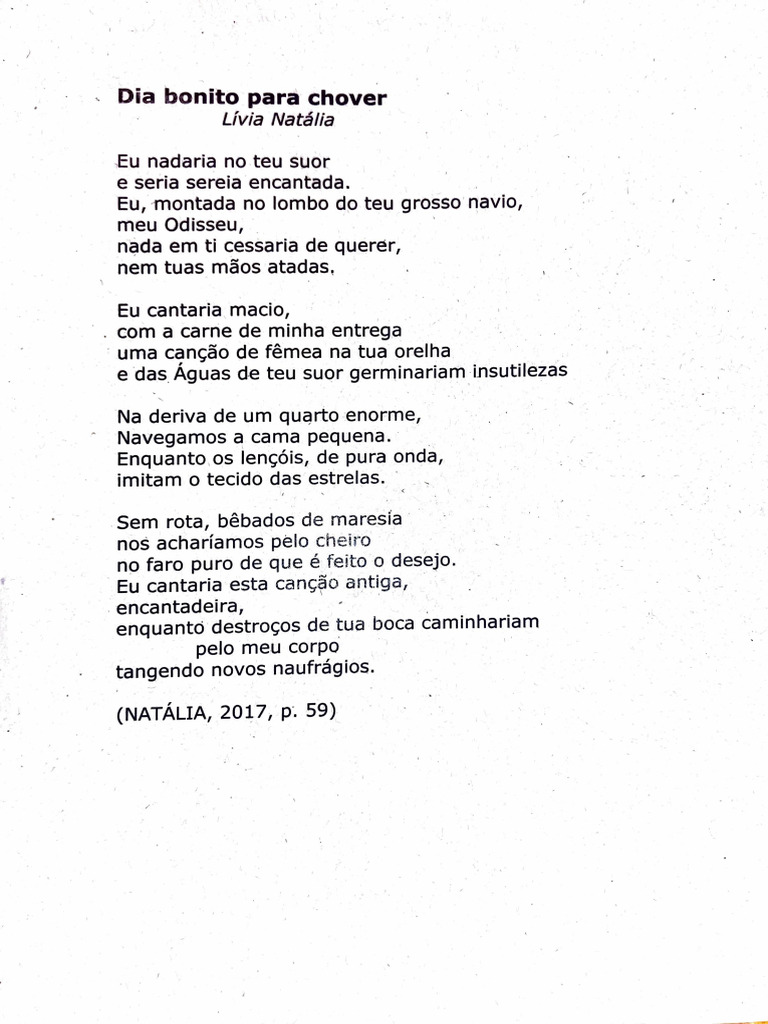 Dia Bonito para Chover | PDF