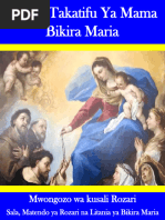 Rozari, Matendo Na Litani Ya Mama Bikira Maria | PDF