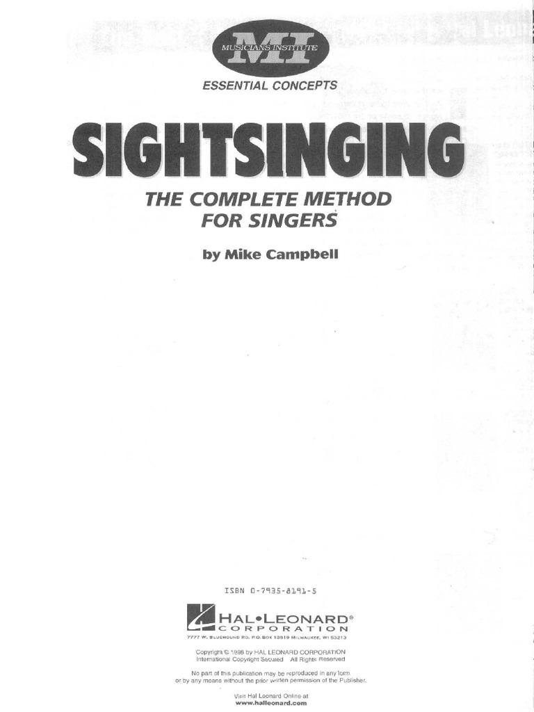 sightsinging-the-complete-method-for-singers | PDF