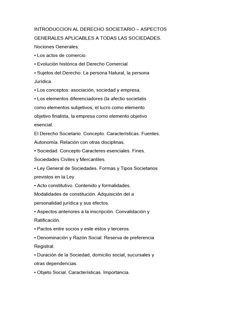 Introduccion Al Derecho Societario | PDF | Derecho privado | Business