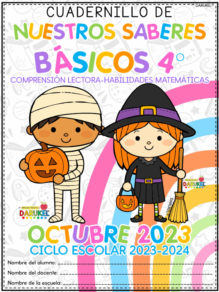 4° Oct2 Cuadernillo Nuestros Saberes Básicos - 231015 - 134309 | PDF