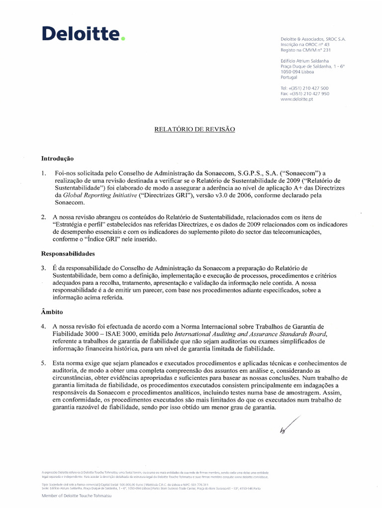 Relat Rio de Revis o Independente | PDF