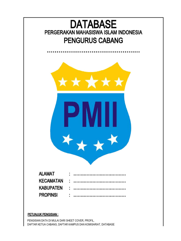 Database PMII: Profil dan Anggota | PDF