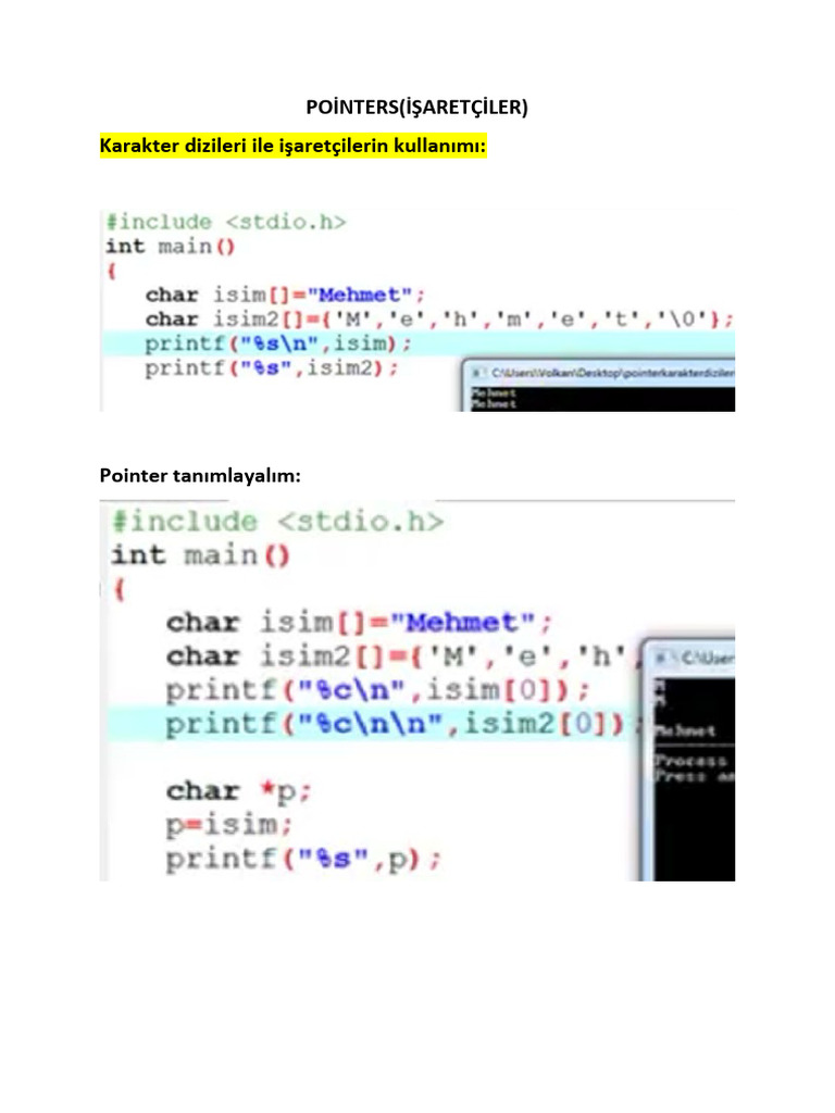 12.hafta Pointer Devam | PDF