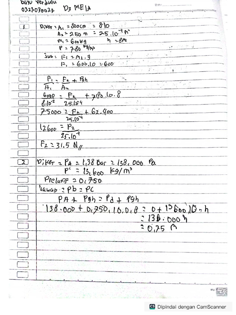 Fisika Responsi p7, Bayu Perdana, 0323030027 | PDF