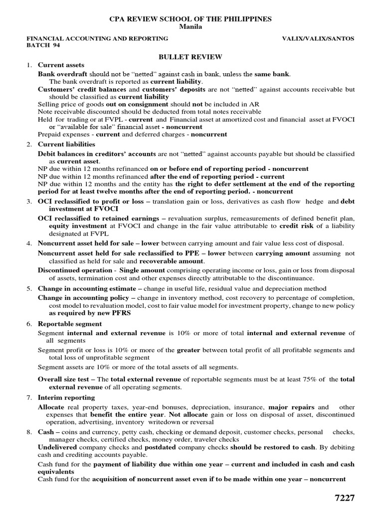 7227 Bullet Review | PDF | Dividend | Fair Value