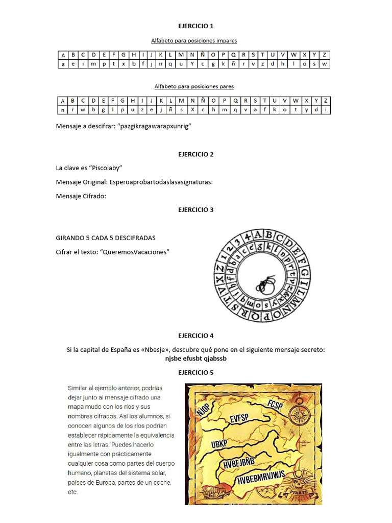 Ejercicio Cifrado | PDF