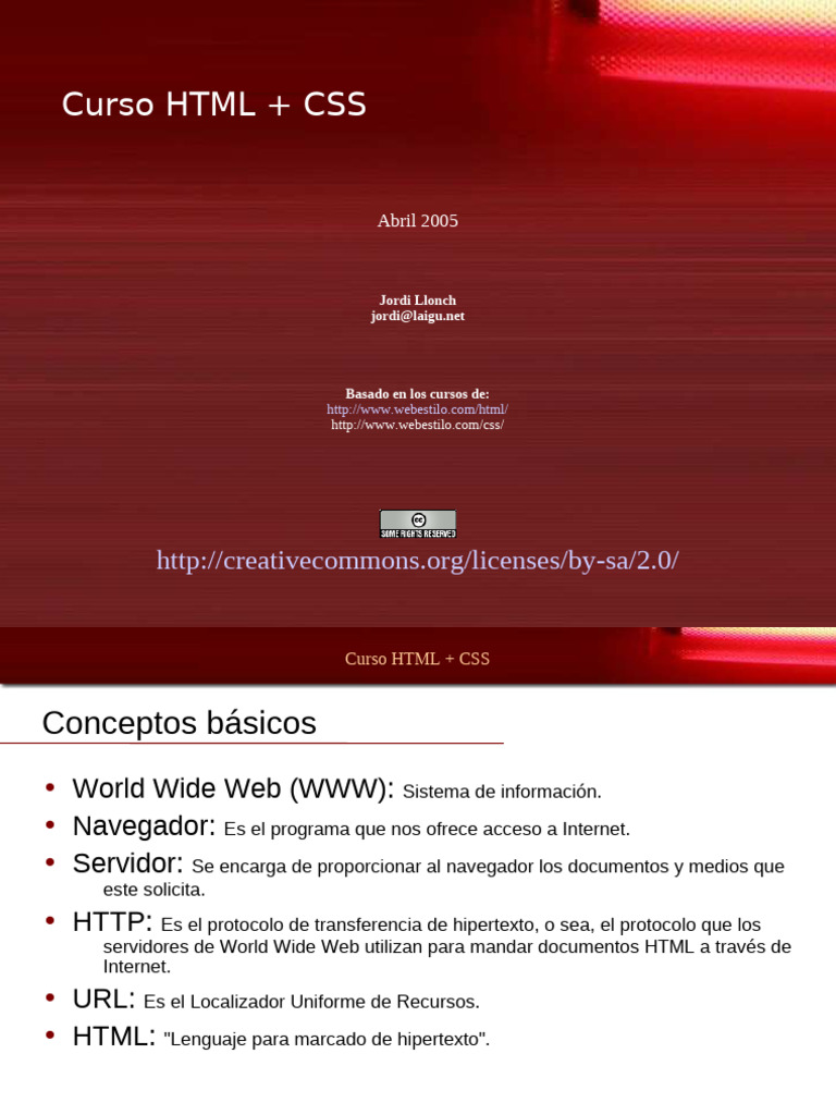 PLANTILLAS - Curso_HTML_CSS | PDF | HTML | Red mundial