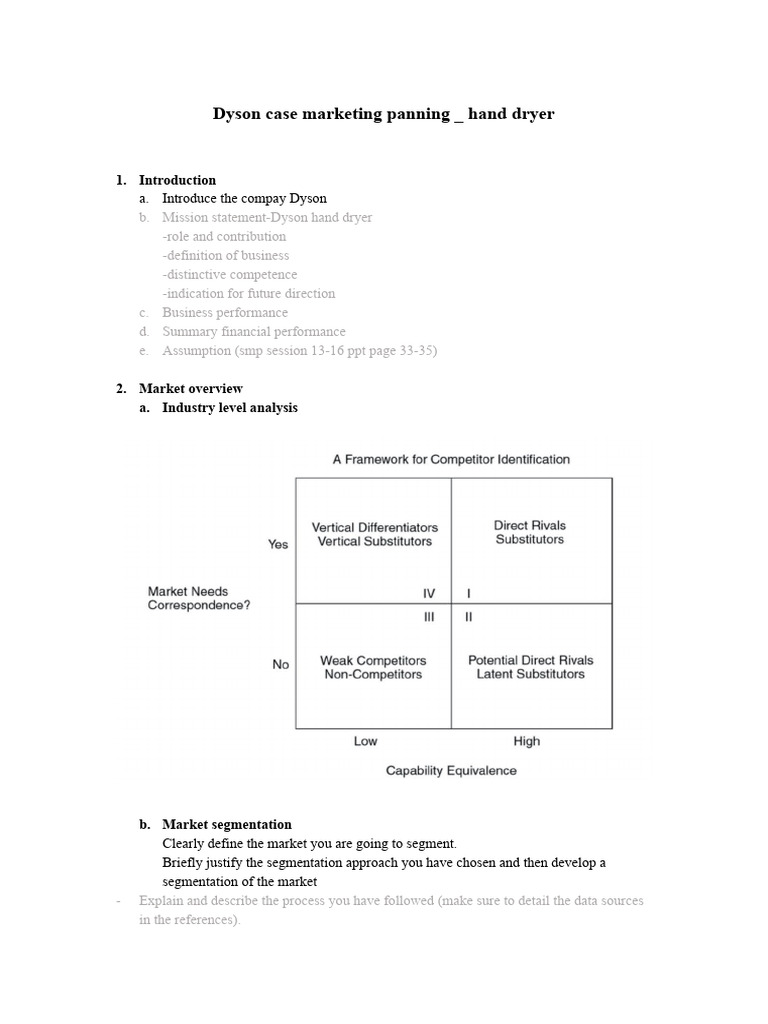 Dyson Case Marketing Planning | PDF