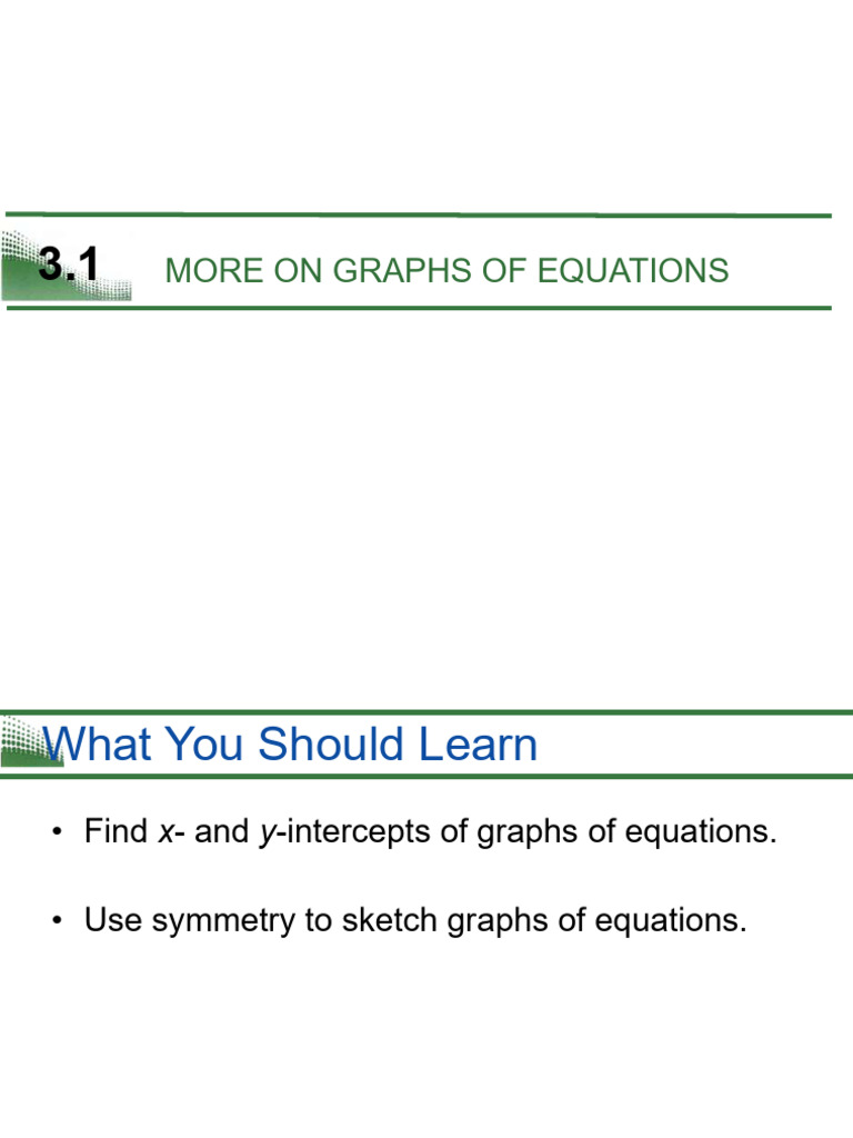 Pre Calculus Lesson 3.1 | PDF | Cartesian Coordinate System | Applied ...