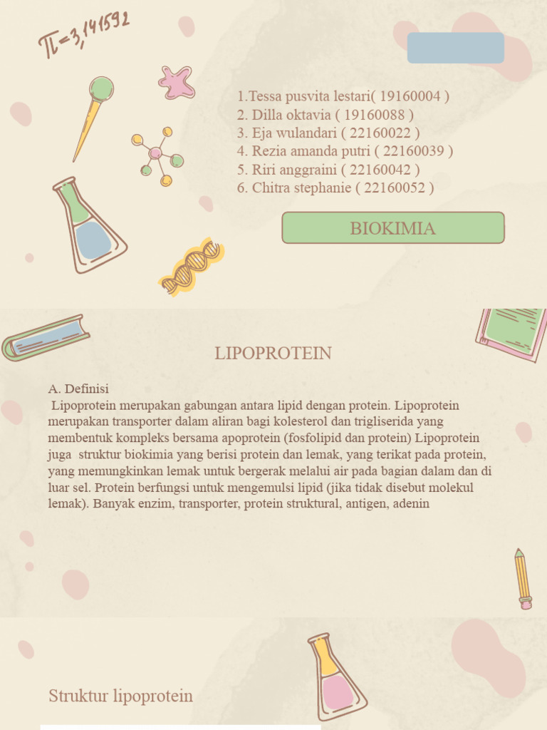 Biokimia Kel 4 Lipoprotein | PDF