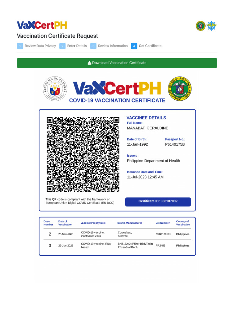 VAXCert PH | PDF | Epidemics | Immunology