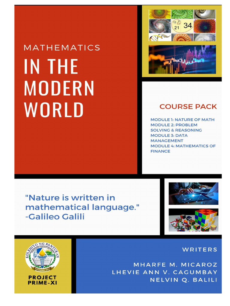 Mathematics in The Modern World | PDF | Pattern | Mathematics