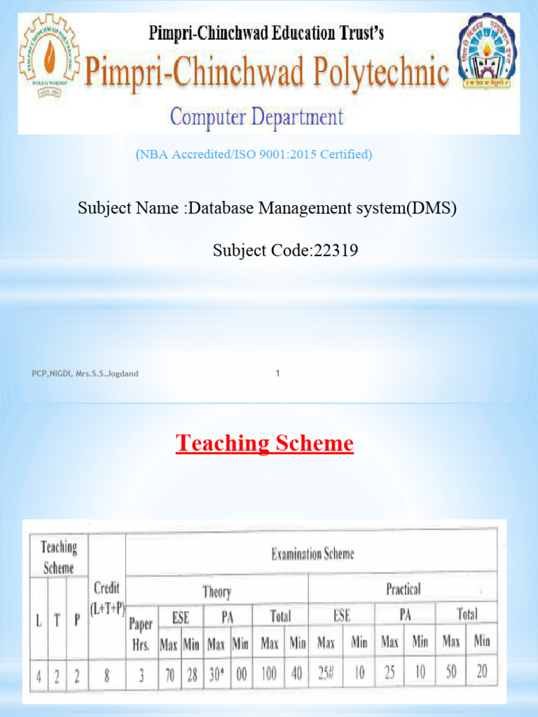 01 Database Management | PDF