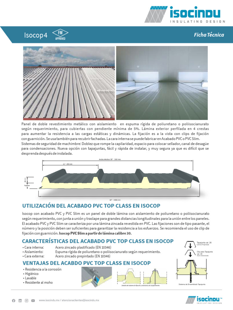 Ficha Tecnica Isocop 4 IsoCindu | PDF