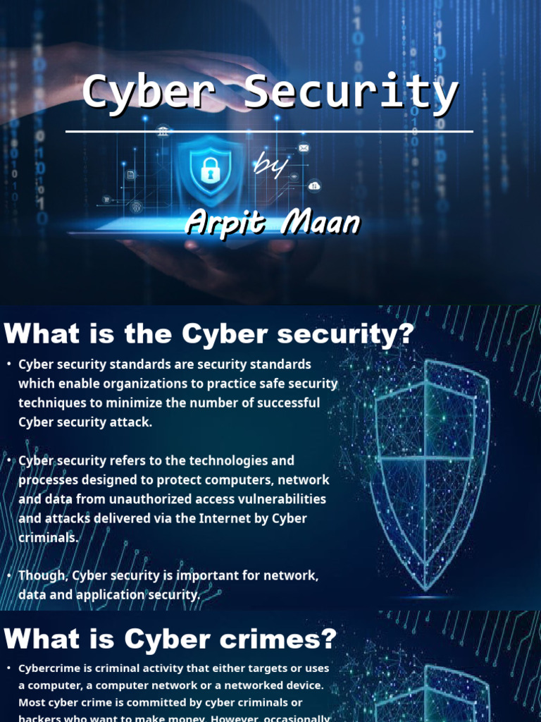 Cyber Security Overview and Protection Tips | PDF | Security | Computer ...