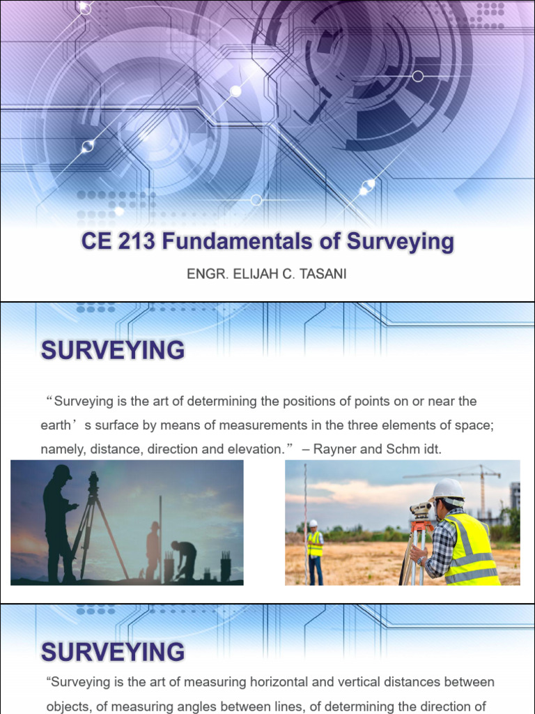 Module 1 PPT - 202309212113 | PDF | Surveying | Angle