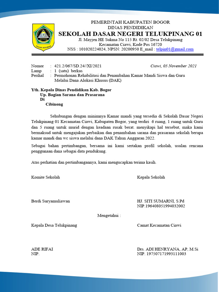 Proposal Rehab Kamar Mandi | PDF