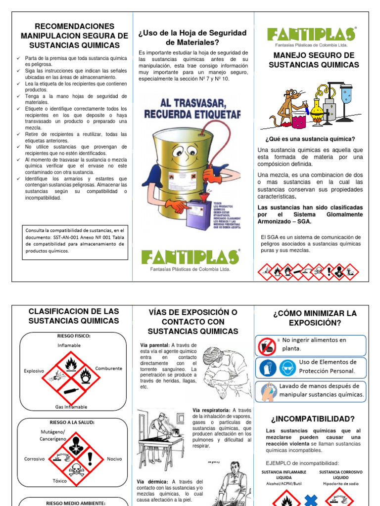 Folleto Manejo Seguro de Sustancias Quimicas 2022 | PDF | Naturaleza ... Folleto Manejo Seguro de Sustancias Quimicas 2022 | PDF | Naturaleza ...