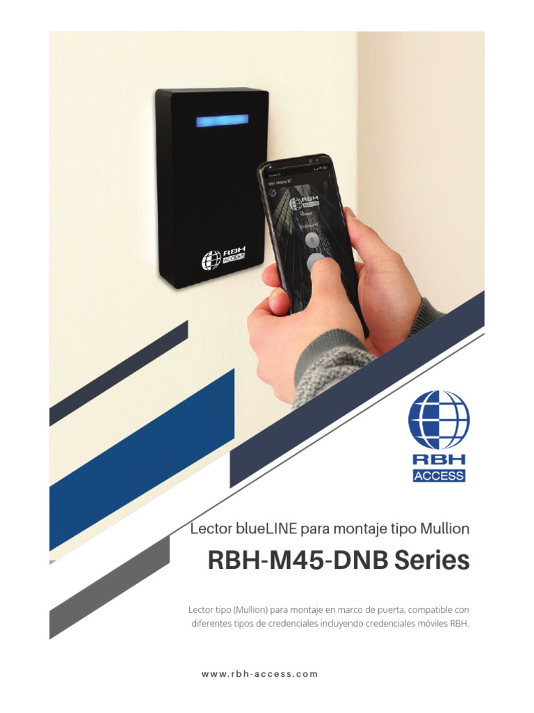 Rbh-M45-Dnb Series: Lector Blueline para Montaje Tipo Mullion | PDF