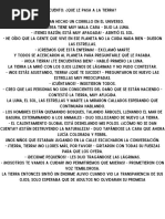 Cuento: La Tierra Está Enferma | PDF | Tierra