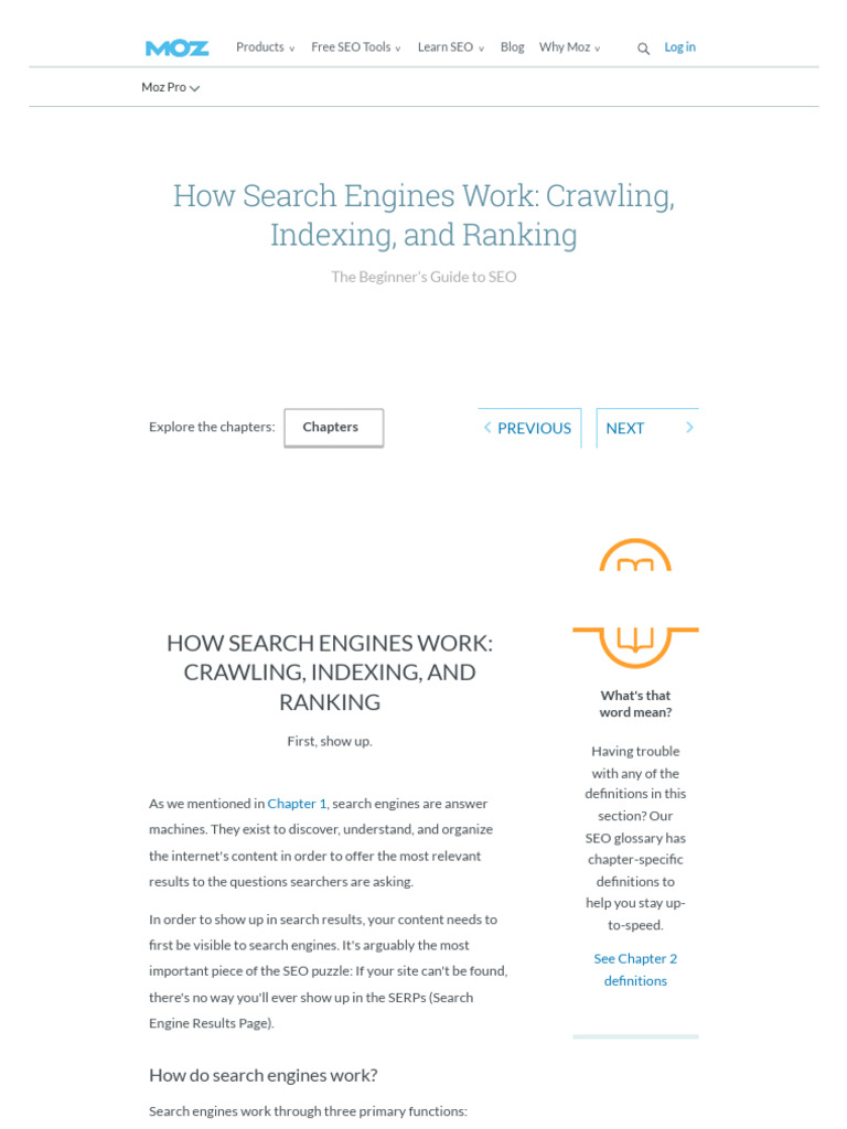 How Search Engines Work: SEO Basics | PDF | Search Engine Indexing | Search Engine Optimization