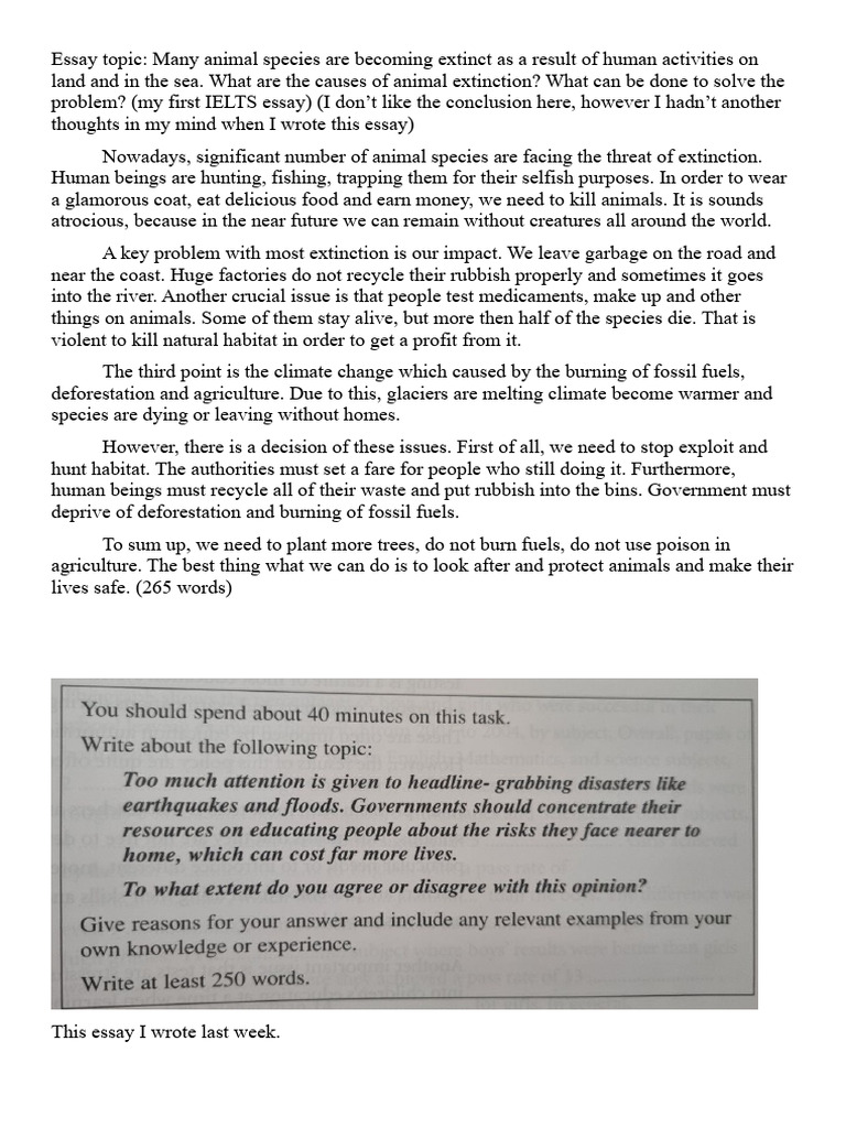 IELTS Writing | PDF | Climate Change | Flood