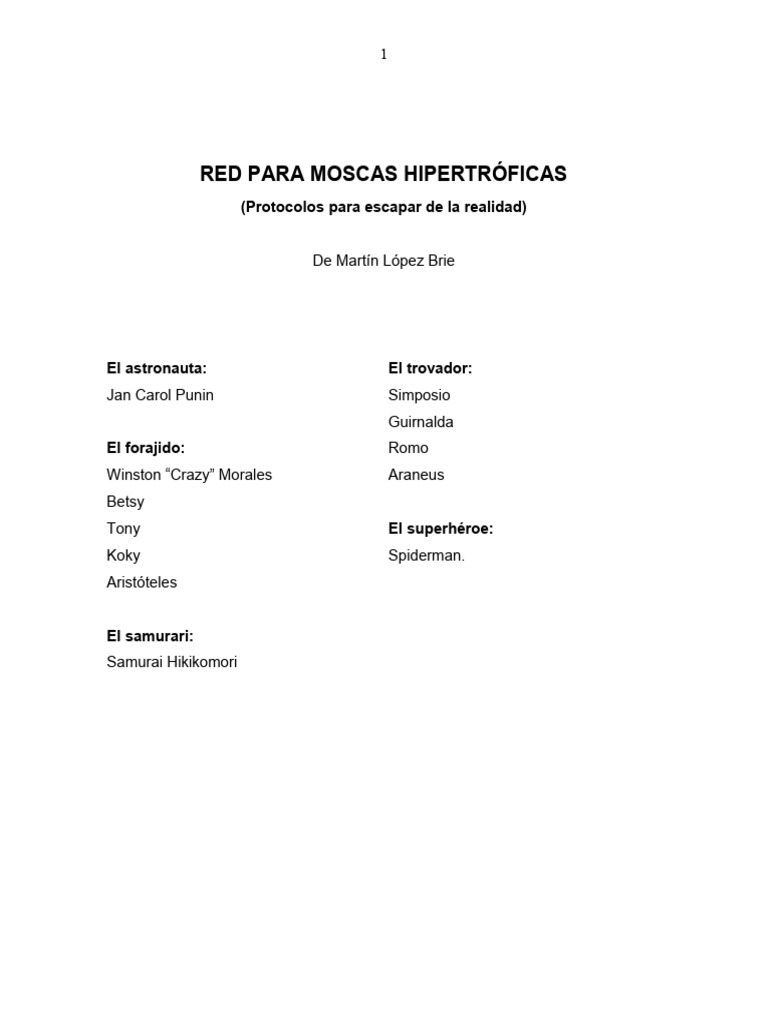 Red para Moscas Hipertróficas | PDF