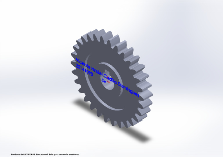 Diseño de Un Engrane o Rueda Dentada en Solidworks 2016 | PDF Diseño de Un Engrane o Rueda Dentada en Solidworks 2016 | PDF