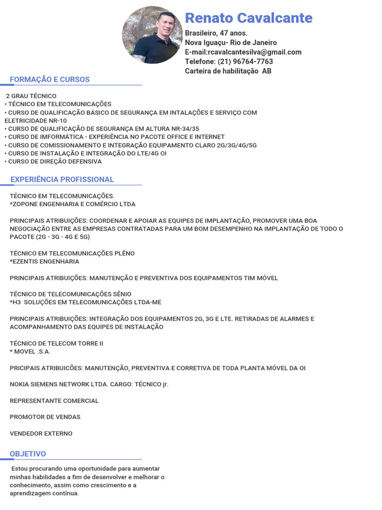 Currículo Renato PDF | PDF