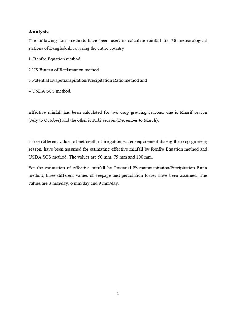 Renfro Eq Calculation | PDF | Evapotranspiration | Physical Geography