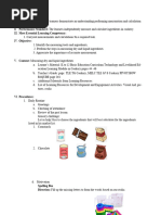 Lesson Plan in Bread and Pastry Production | PDF | Baking | Cakes