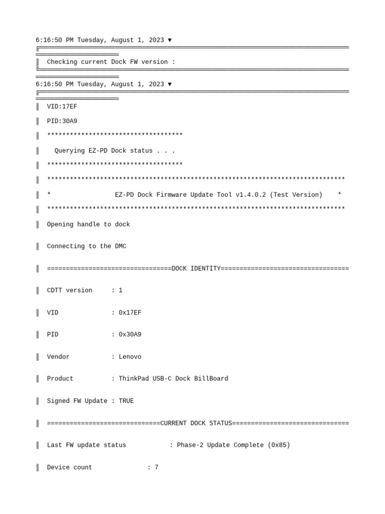 ThinkPad Dock Firmware Update | PDF | Games & Activities