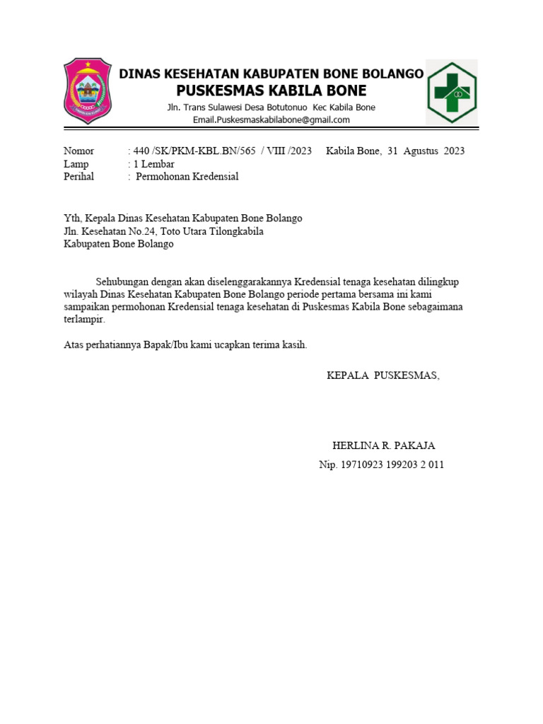 DINAS KESEHATAN KABUPATEN BONE BOLANGO | PDF